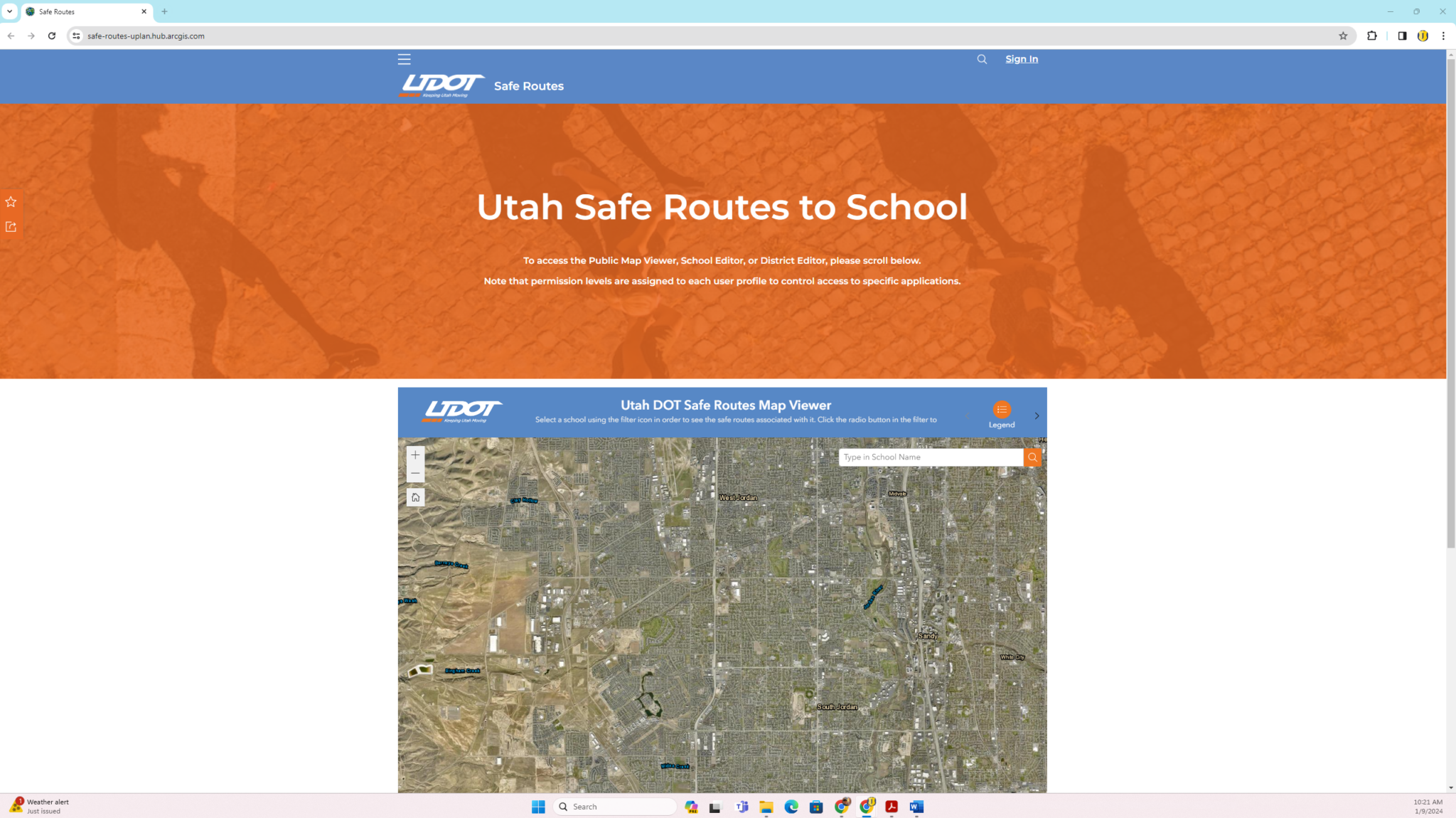 Safe Routes to School Plans – School Safety